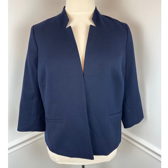 Talbots | Jackets & Coats | Talbots Woman Navy Blue Wool Openfront ...